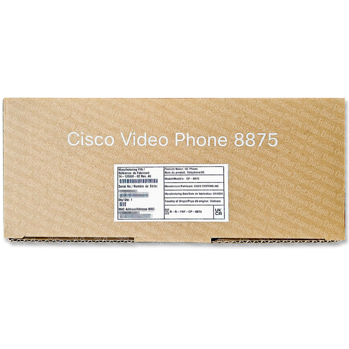 CP-8875-K9 - Cisco 8875 Webex VoIP Phone - Charcoal colorway – Triton Datacom Online