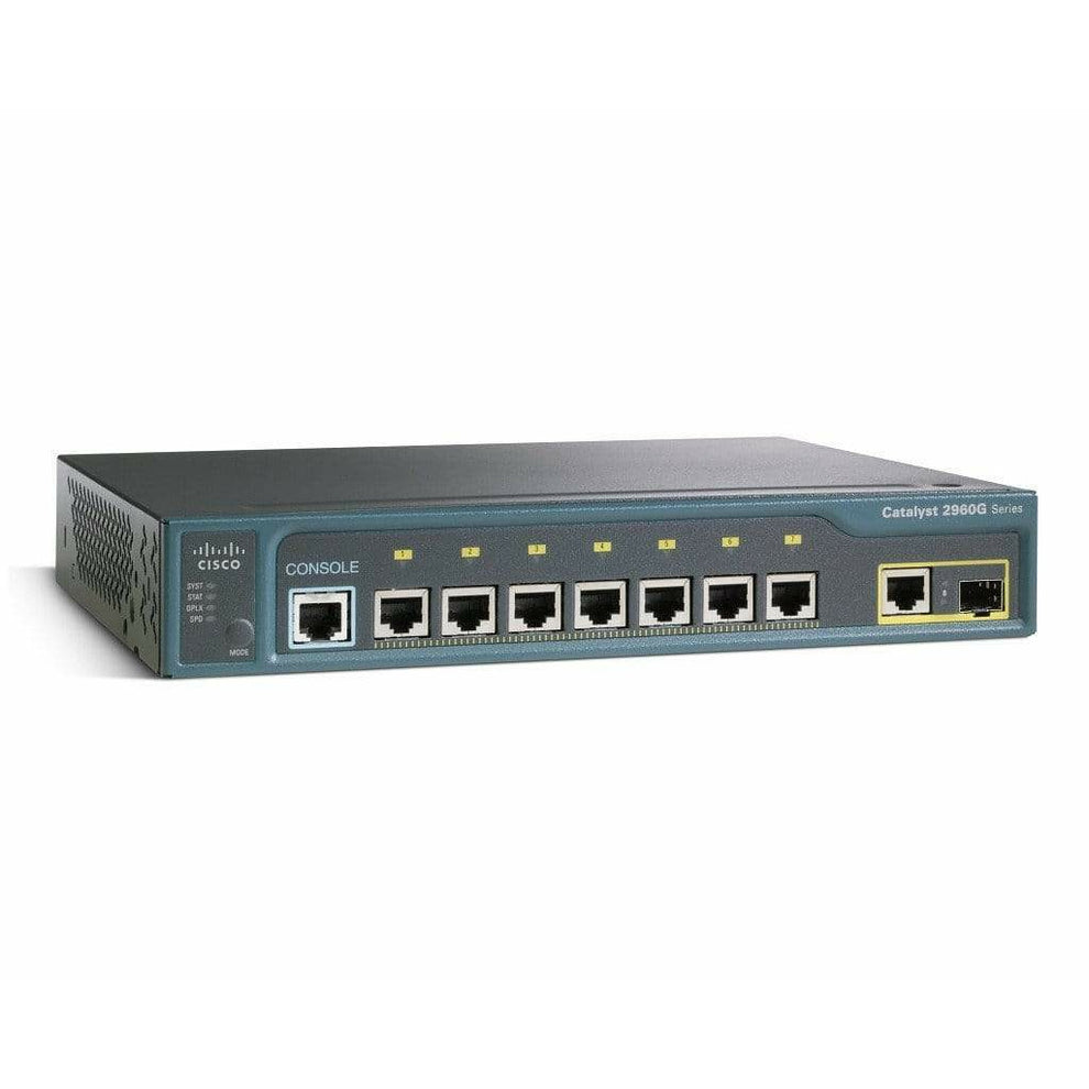 Cisco Catalyst 2960 8 Port Gigabit + 1 T/SFP LAN Base Switch - WS-C296 ...