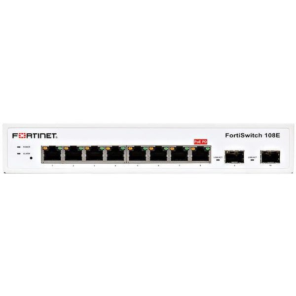 Fortinet FortiSwitch 108E-POE 8 port Gigabit PoE Switch - FS-108E-POE